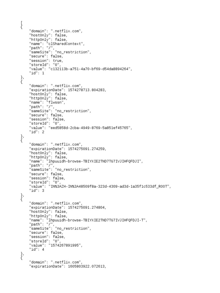 Netflix Cookies | PDF | World Wide Web | Internet & Web