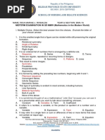 MMW Reviewer | PDF | Set (Mathematics) | Deductive Reasoning