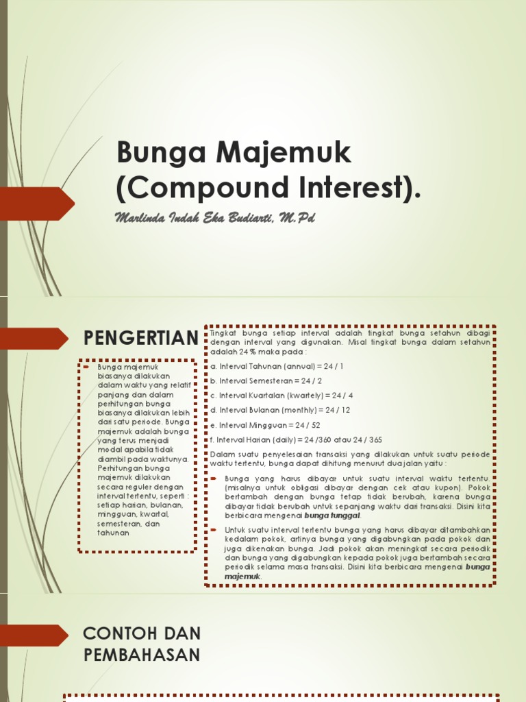 Pengertian dan Contoh Bunga Majemuk | PDF