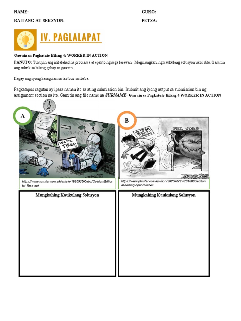 Gawain Sa Pagkatuto Bilang 4 | PDF