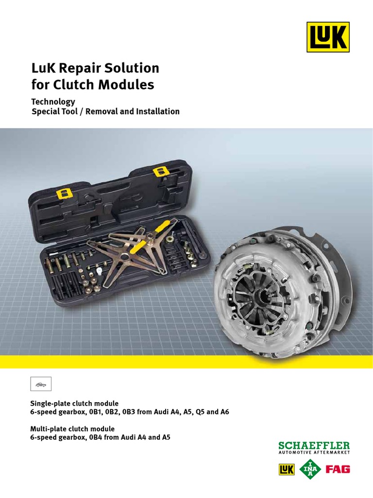 Luk Repair Solution For Clutch Modules: Technology Special Tool ...