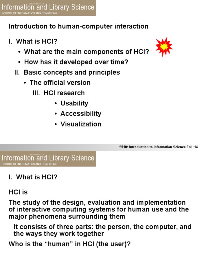 S510: Introduction To Information Science Fall 14 | PDF | Usability ...