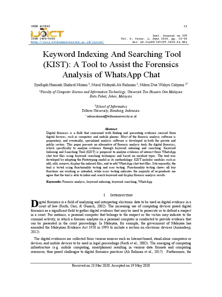 Keyword Indexing and Searching Tool KIST A Tool To | PDF | Search ...