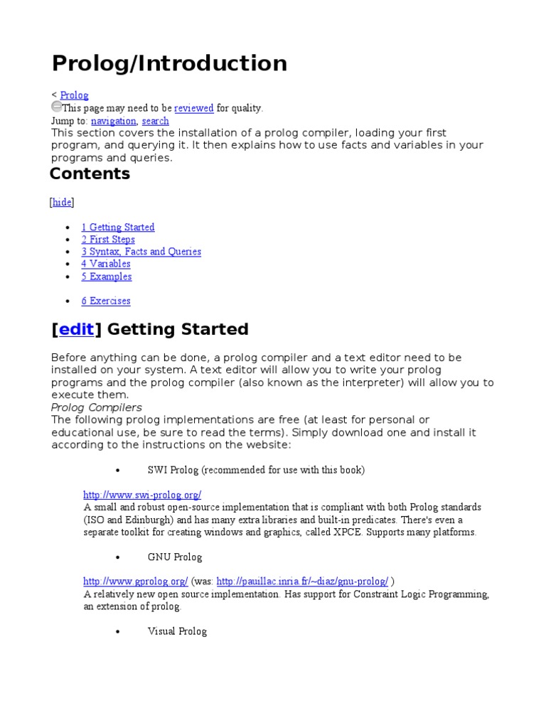 Prolog Tutorial Pdf Function Mathematics Recursion