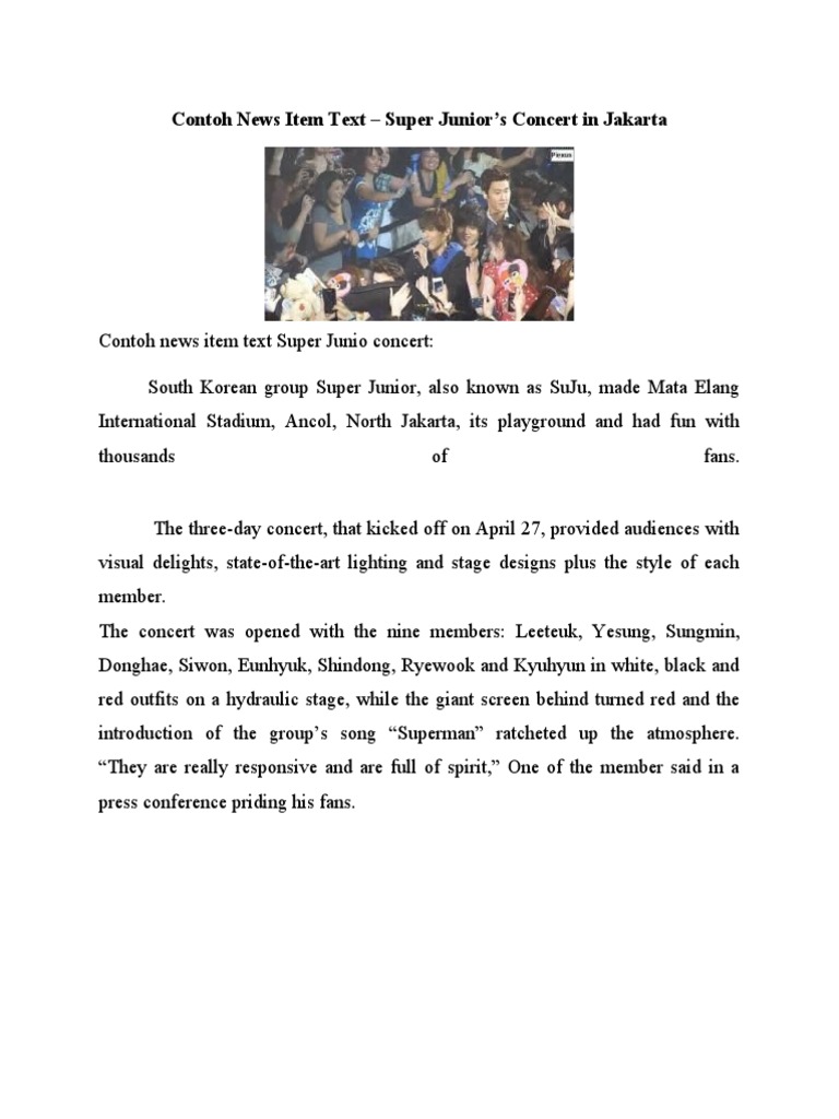 Contoh News Item Text | PDF