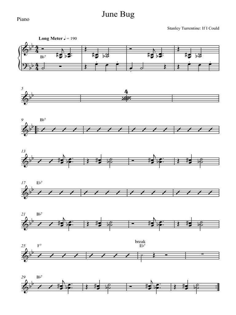 June Bug - Rhythm Section | PDF
