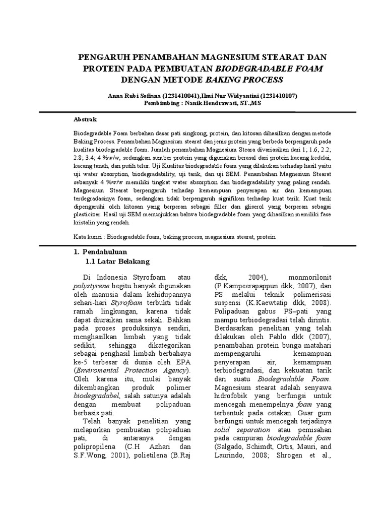Jurnal Bio Foam | PDF