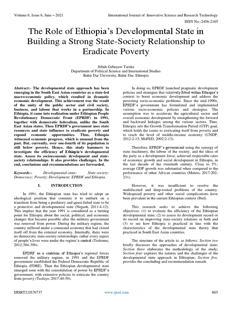 Ethiopia’S ‘Developmental State’ – HLKGL
