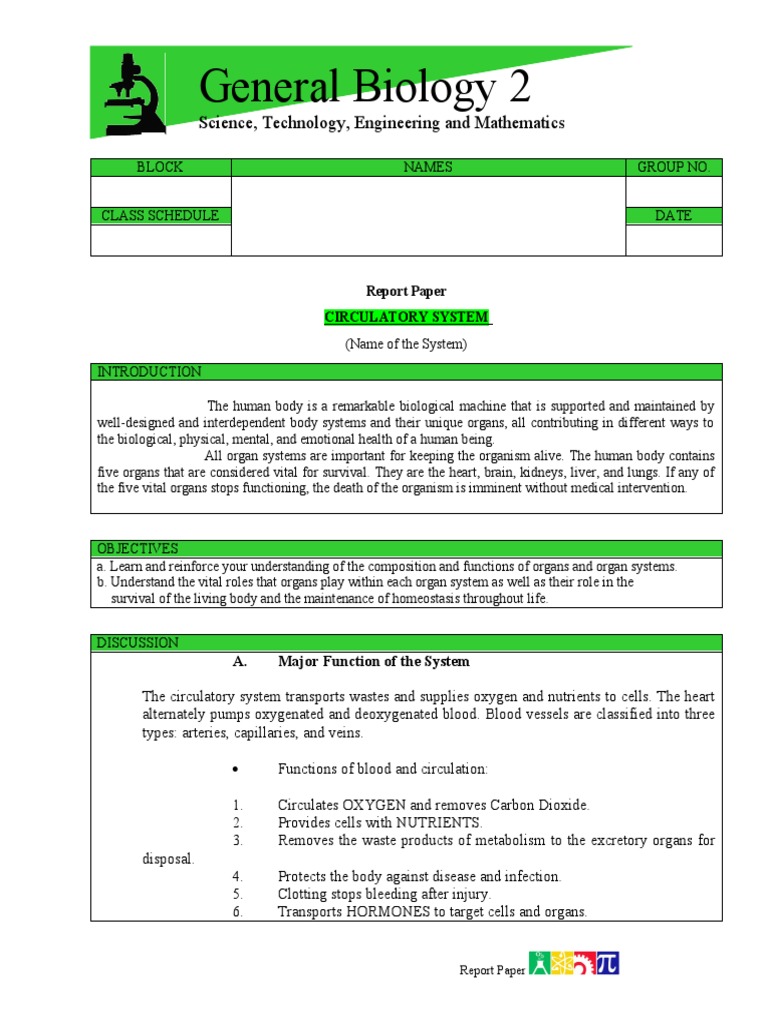 General Biology 2: Science, Technology, Engineering and Mathematics ...