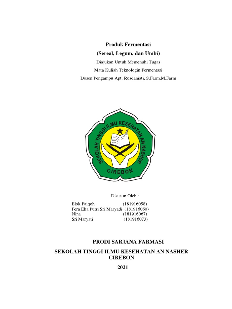 Kelompok 4 - Produk Fermentasi Sereal, Legum, Dan Umbi | PDF
