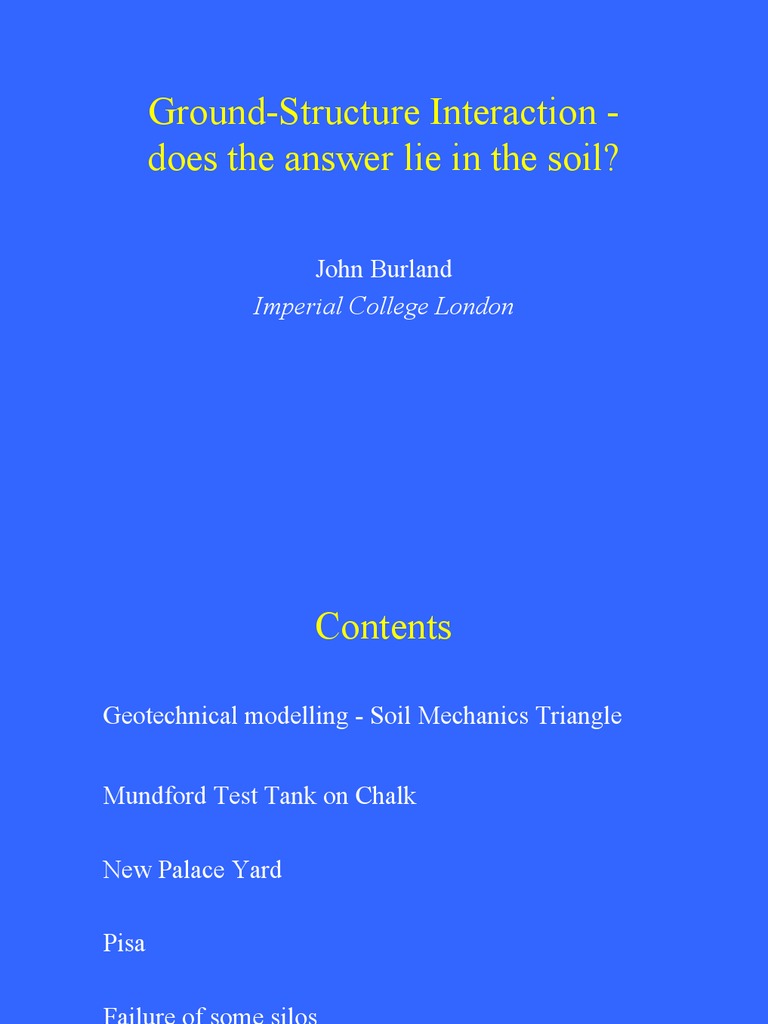 Burland Triangle | PDF | Geotechnical Engineering | Soil Mechanics