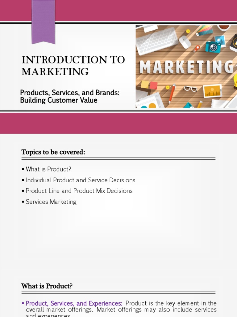 Introduction To Marketing: Products, Services, and Brands: Building ...