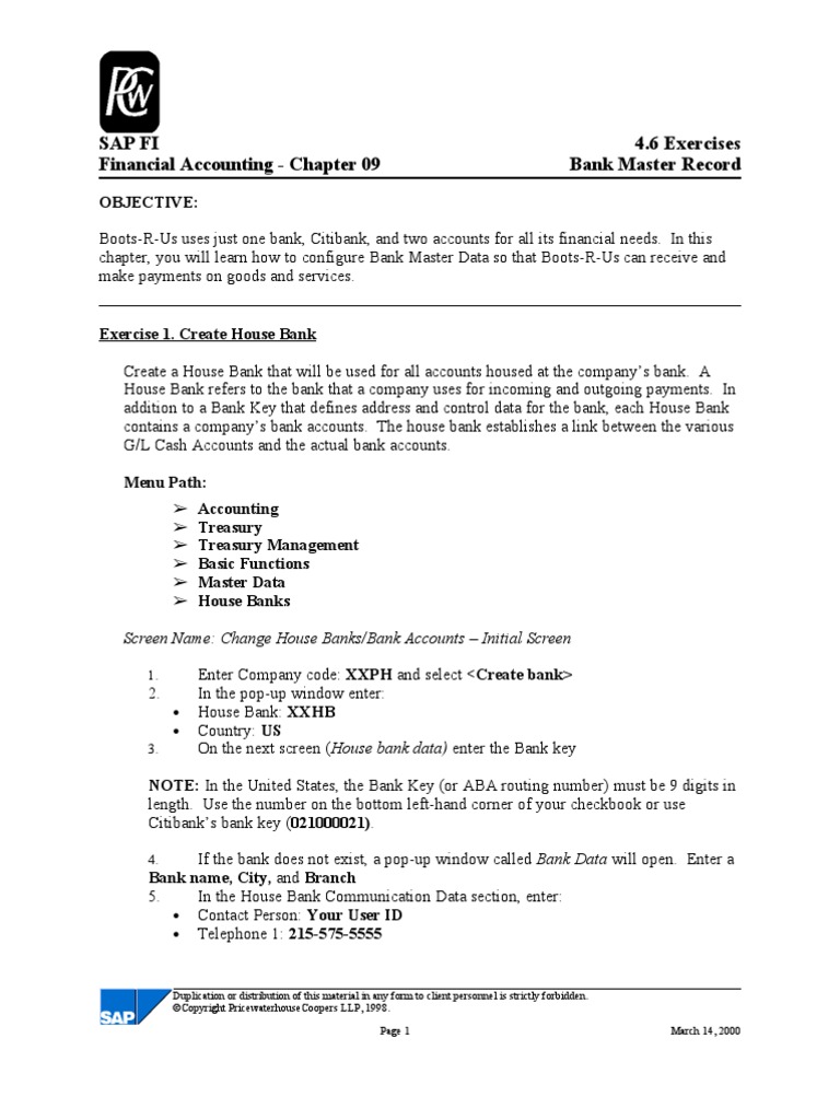 Bank Master Record | PDF