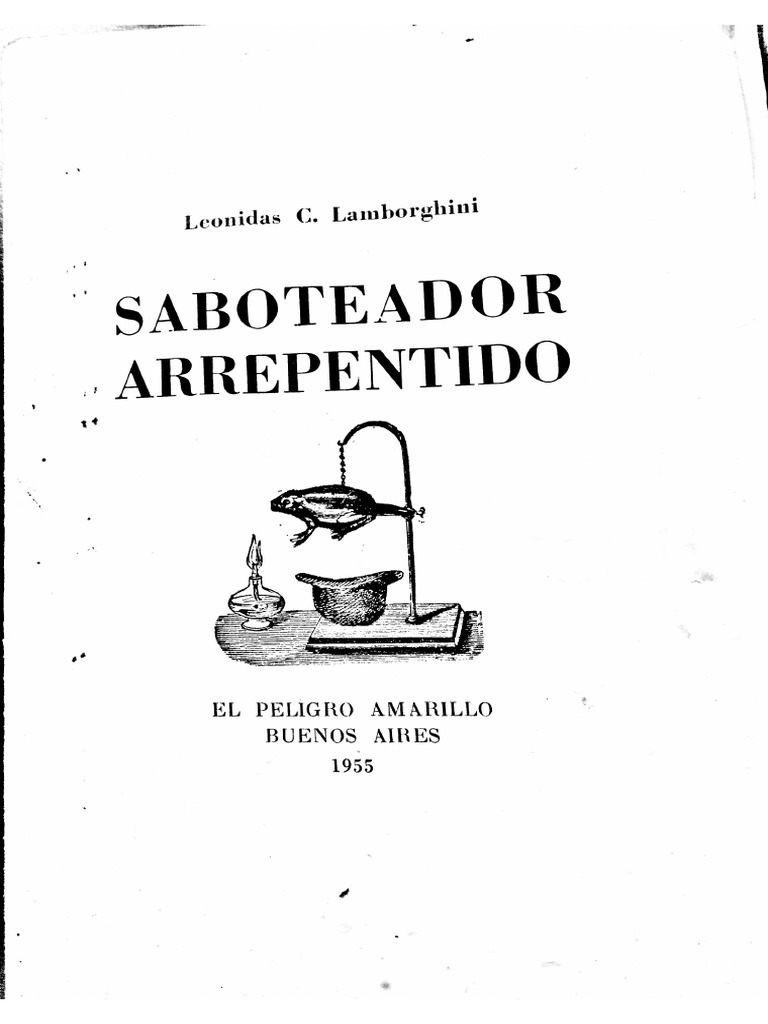 Saboteador Arrepentido Leonidas Lamborghini | PDF