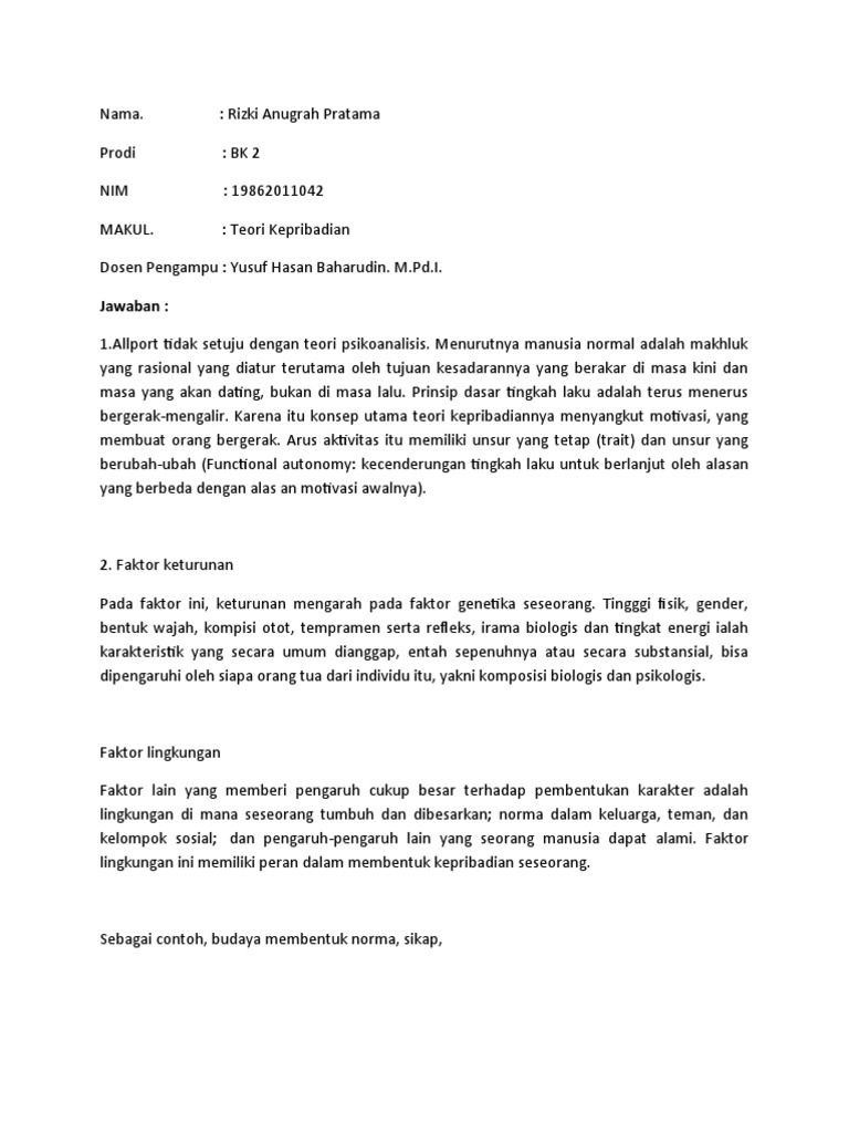 UTS Al Ghozali (Rizki Anugrah Pratama) | PDF