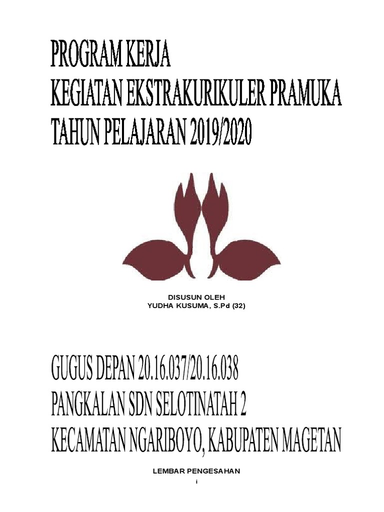 Program Kerja 2019-2020 | PDF
