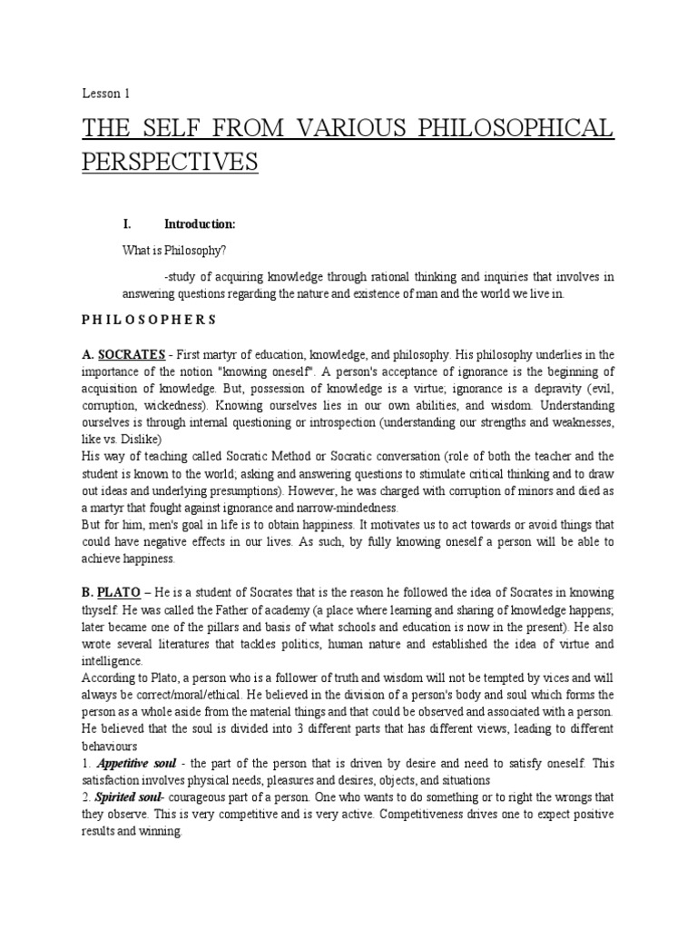 Lesson 1 Revised Uts | PDF | Id | Mind
