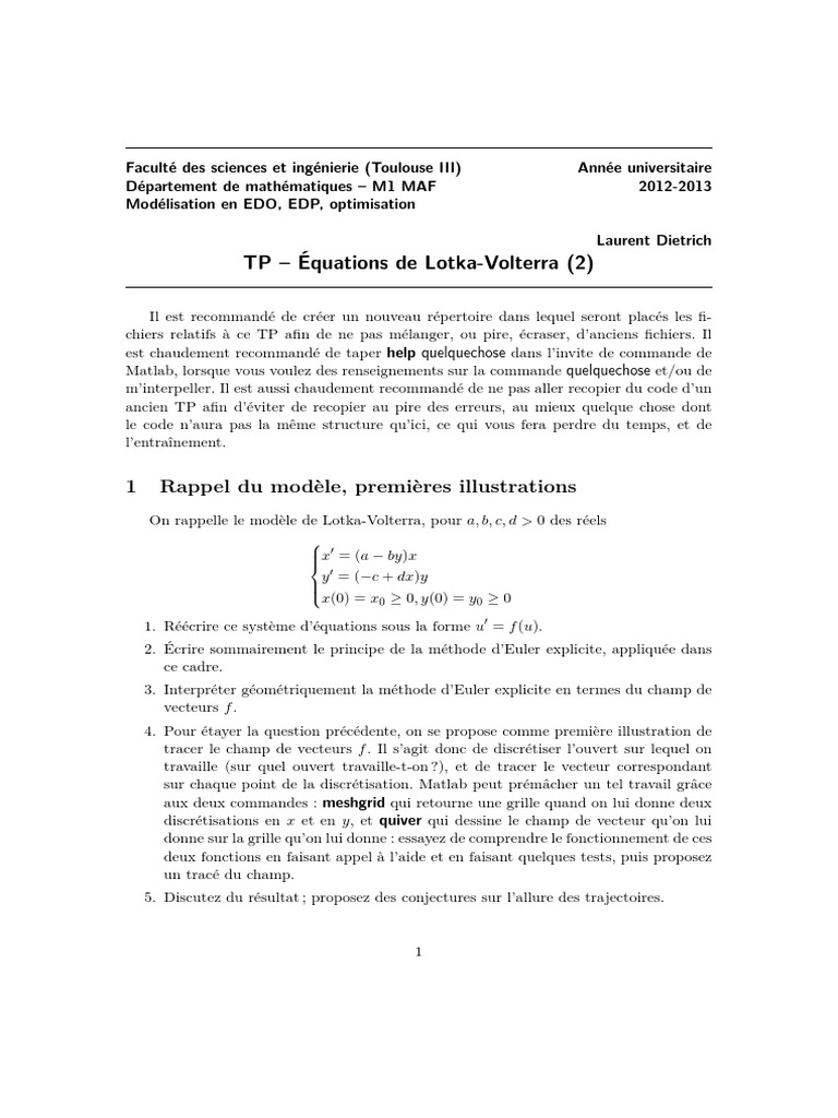 TP LVfinal | PDF | Analyses | Analyse mathématique