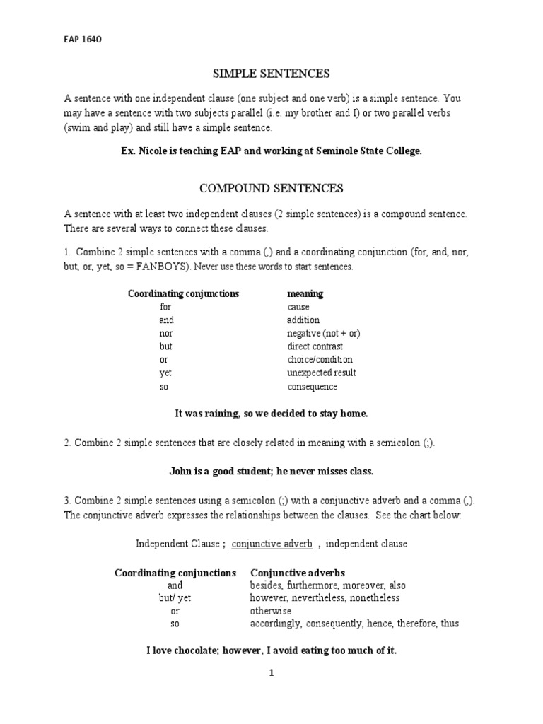 Sentence Variety Theory - Practice | PDF | Comma | Sentence (Linguistics)
