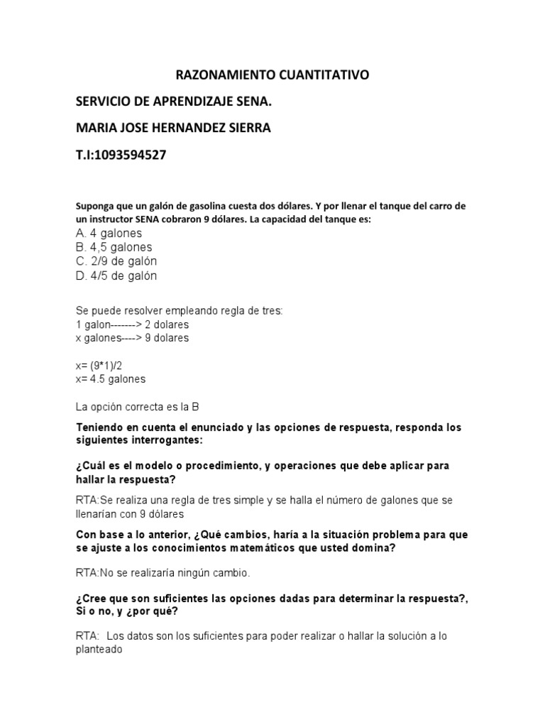 Razonamiento Cuantitativo | PDF