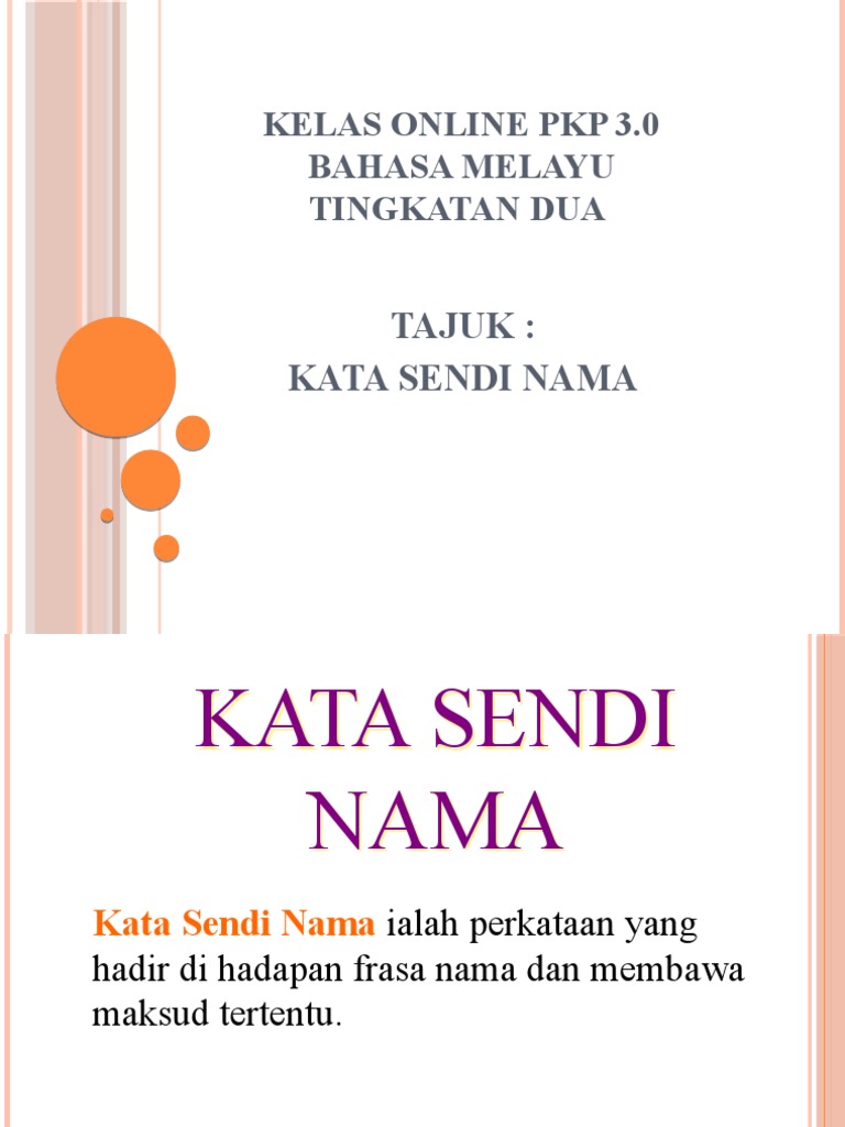 Kata Sendi Nama f2 | PDF