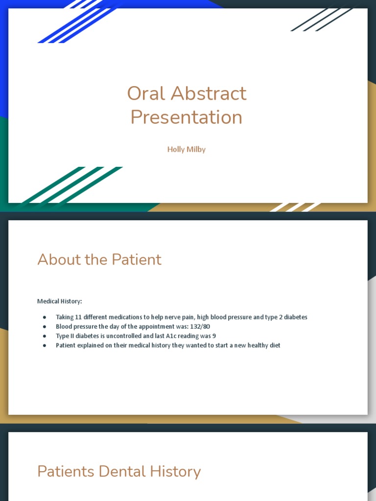 Oral Abstract Presentation | PDF | Periodontology | Mouth