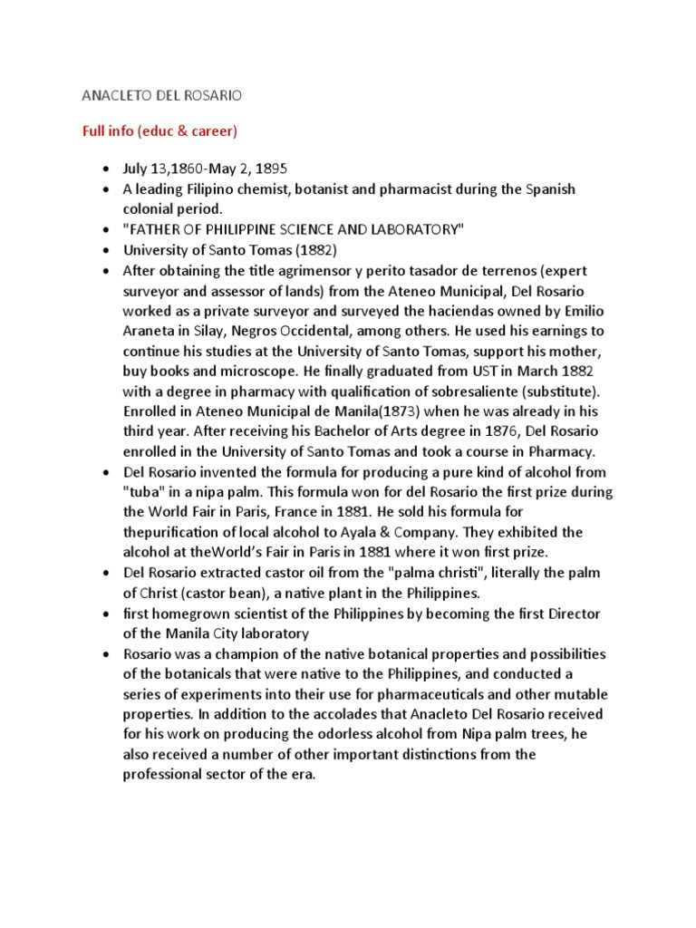 Anacleto Del Rosario | PDF | Communicable Diseases | Wellness