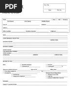 FBS Room Service Control Sheet | PDF