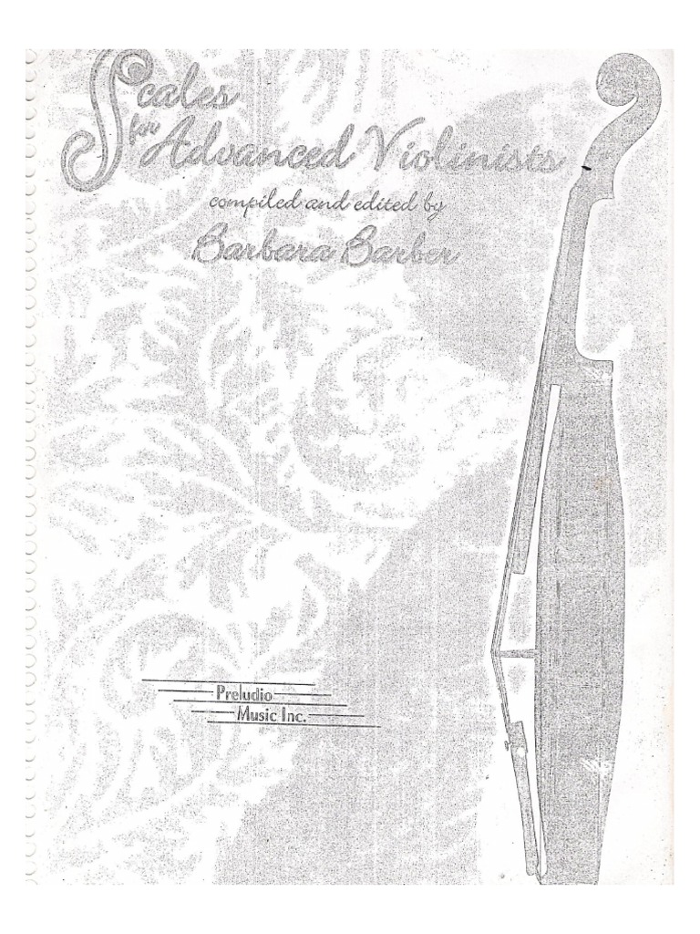 Scales For Advanced Violinist Barbara Barber | PDF