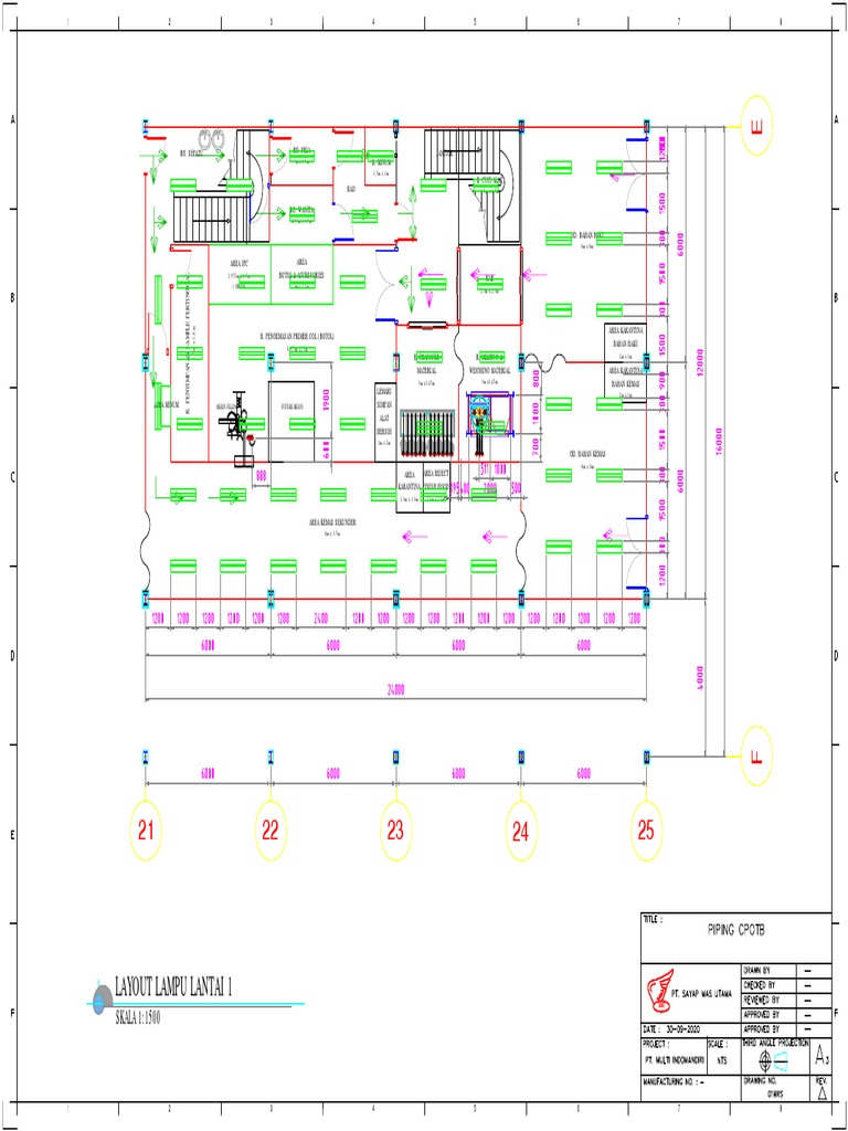 Layout Lampu Lantai 1 | PDF