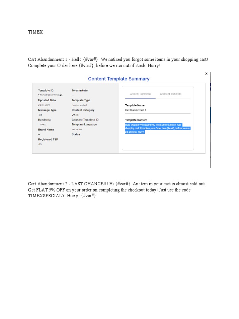 DLT - Approved Template | PDF