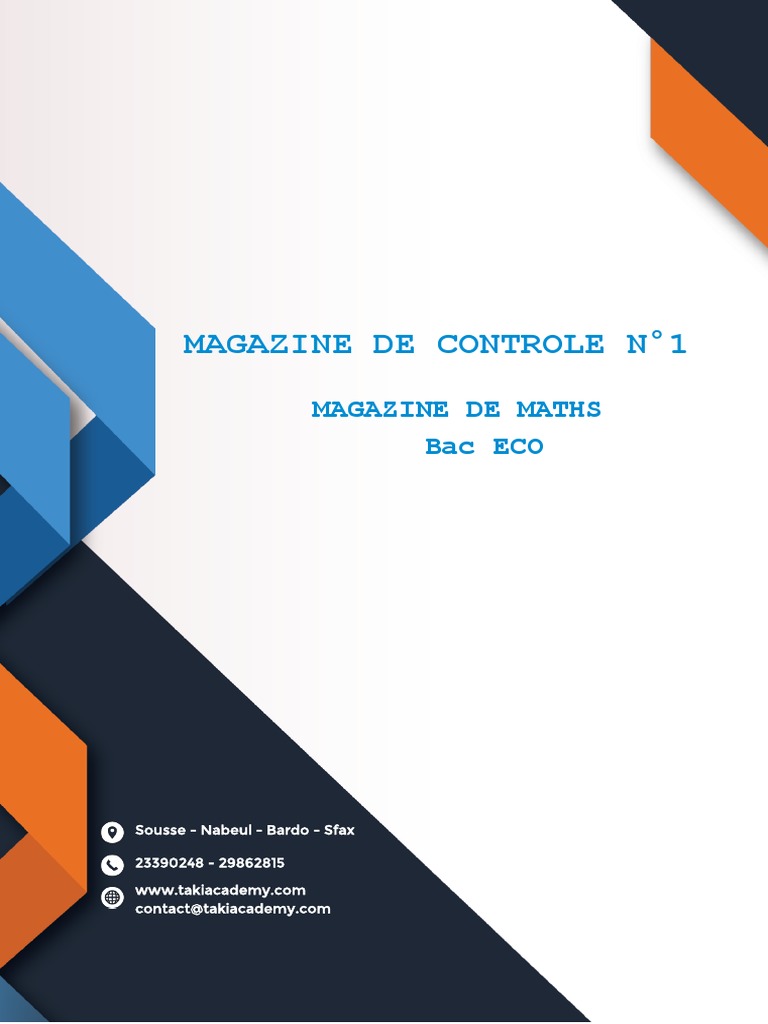 Magazine Devoirs de Controle n01 2019 Enonce | PDF | Algèbre générale | Physique théorique
