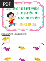 Cuadernillo Tdah para Trabajar Atencion y Concentracion | PDF | Color | Rojo