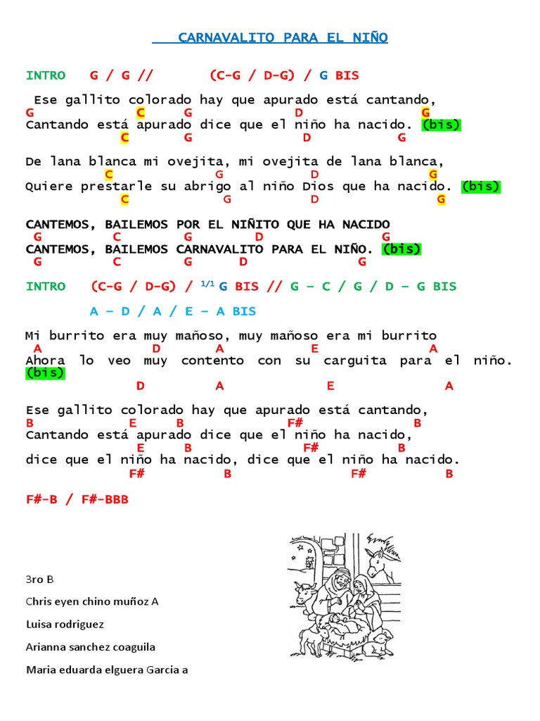 Carnavalito Infantil: Letra y Acordes | PDF