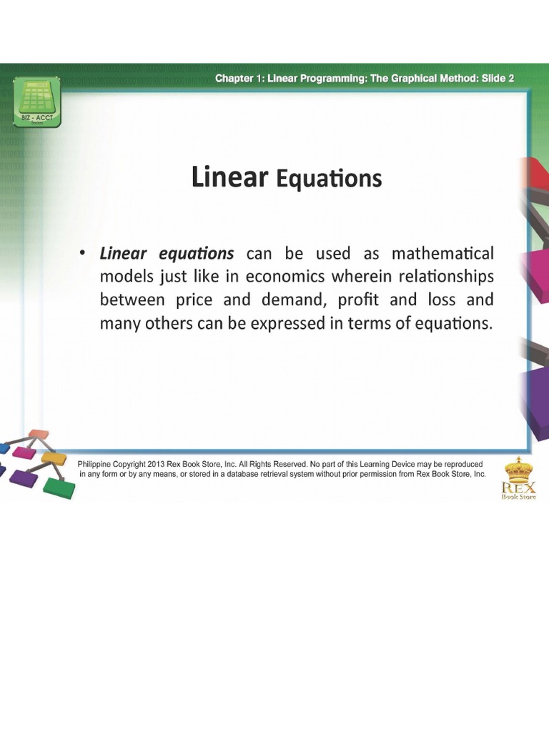 LInear Equations One Variable Examples & Solutions | PDF | Equations | Applied Mathematics