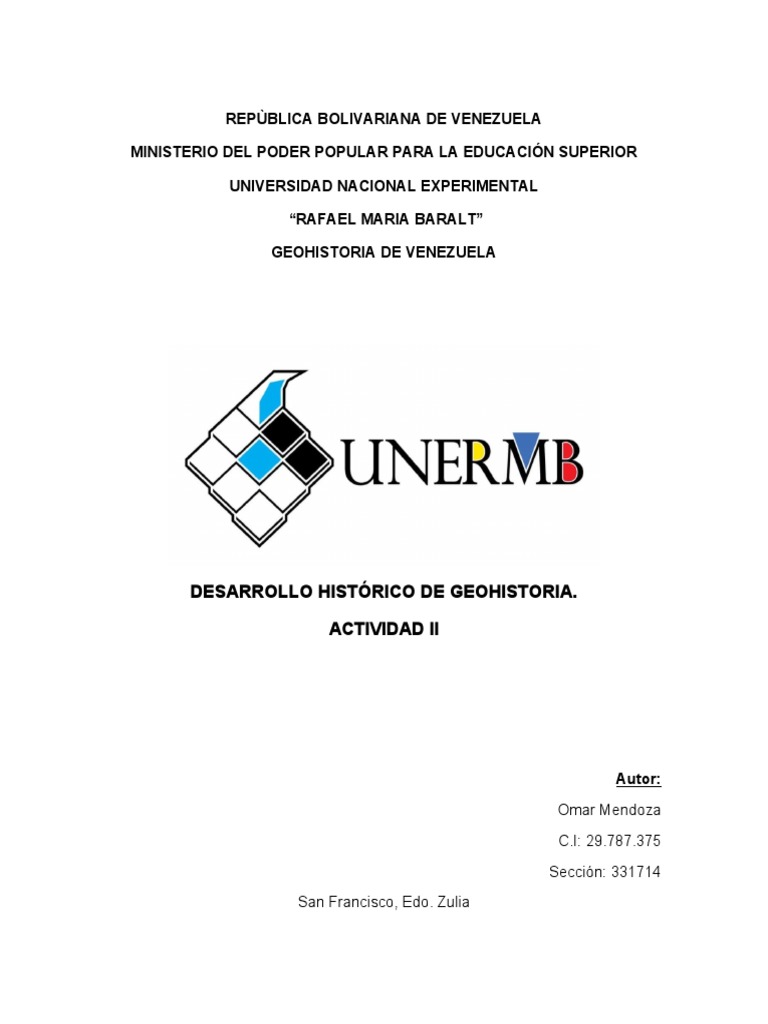 Geohistoria de Venezuela: Enfoques y Factores | PDF | Geografía ...