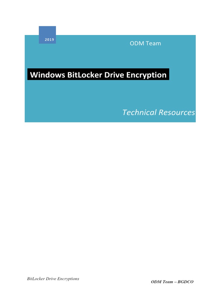 BitLocker Drive Encryption - Fahim | PDF | Usb Flash Drive | Encryption