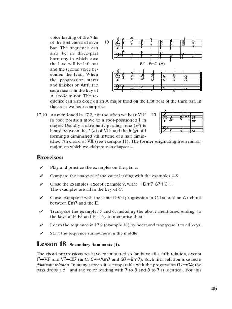 58 Secondary Dominants | PDF | Chord (Music) | Musical Techniques