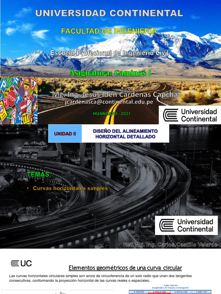 6) Curvas Horizontales Simples | PDF | Curva | Radio