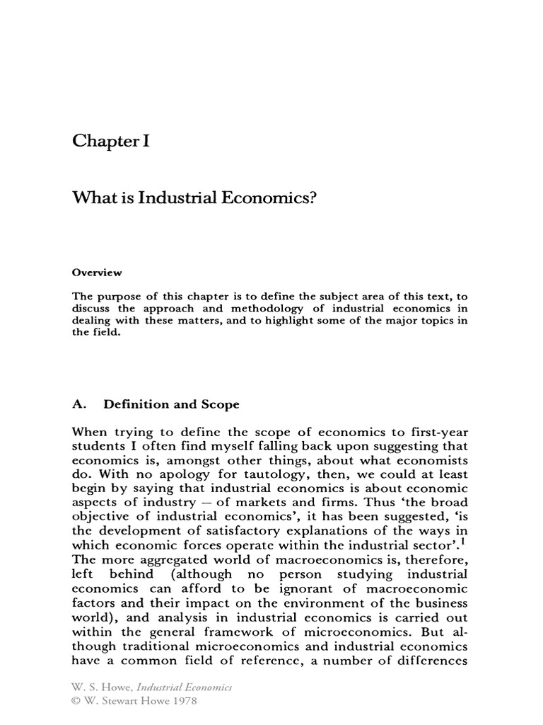 Industrial Economics | PDF | Economic Equilibrium | Economics