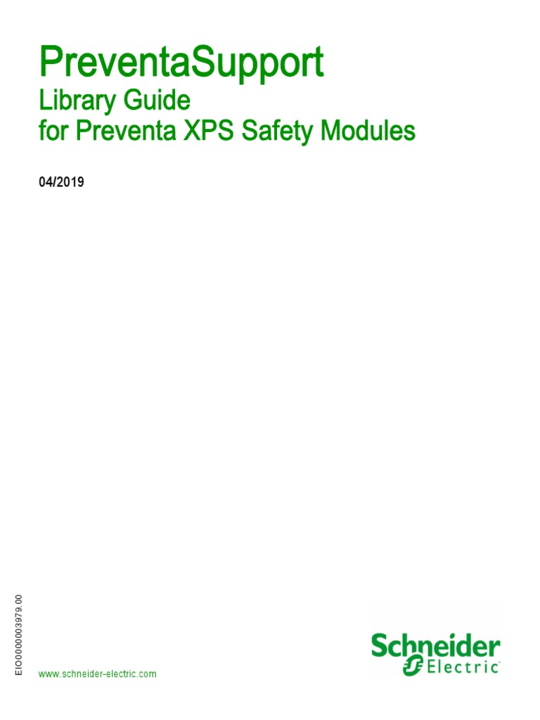 Preventasupport: Library Guide For Preventa Xps Safety Modules | PDF ...