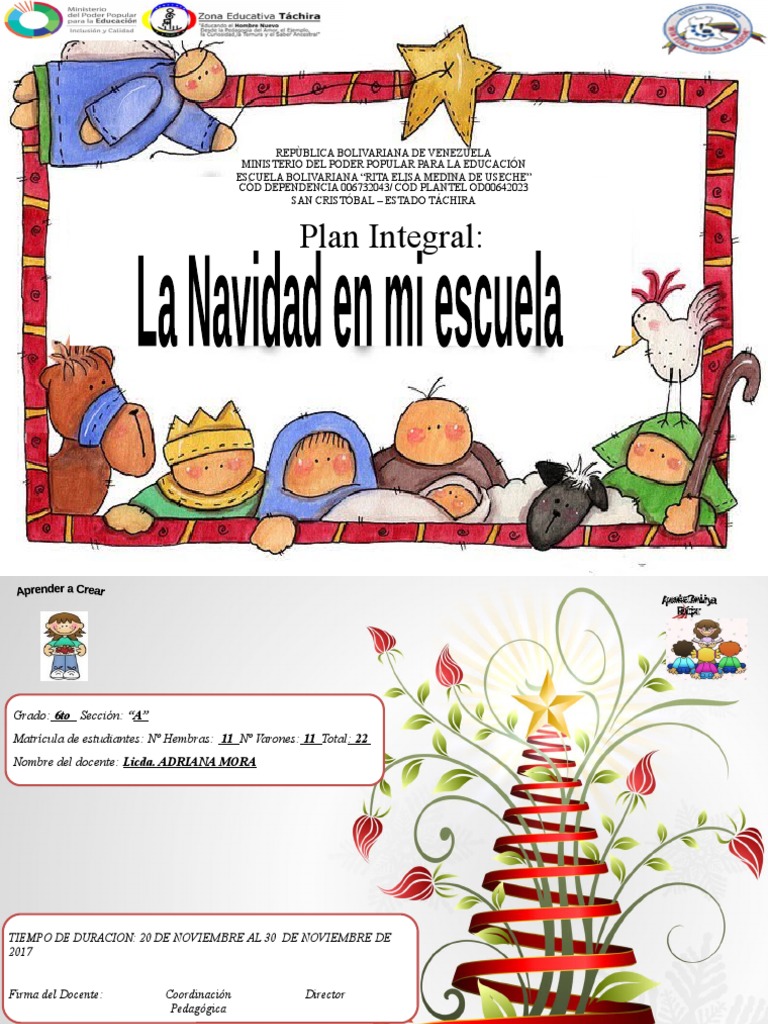 Plan Integral Navidad 6to A | PDF | Tradiciones navideñas | Navidad