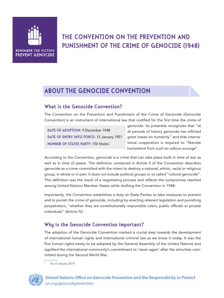 Genocide Convention-FactSheet-ENG | PDF | Genocides | International ...