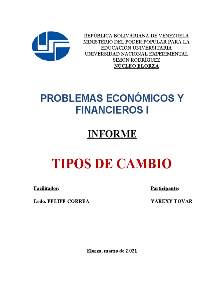 Tipos de Cambio | PDF | Tipo de cambio | Mercado de divisas