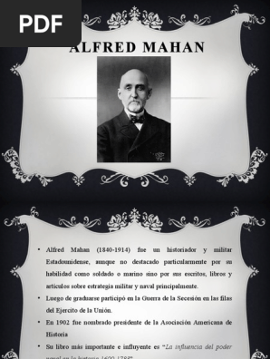 Alfred T Mahan Influencia Del Poder Marítimo