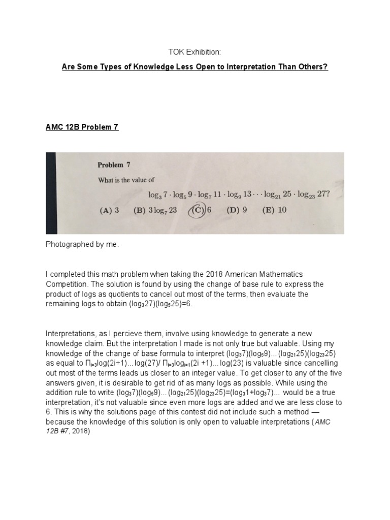 Are Some Types of Knowledge Less Open To Interpretation Than Others ...