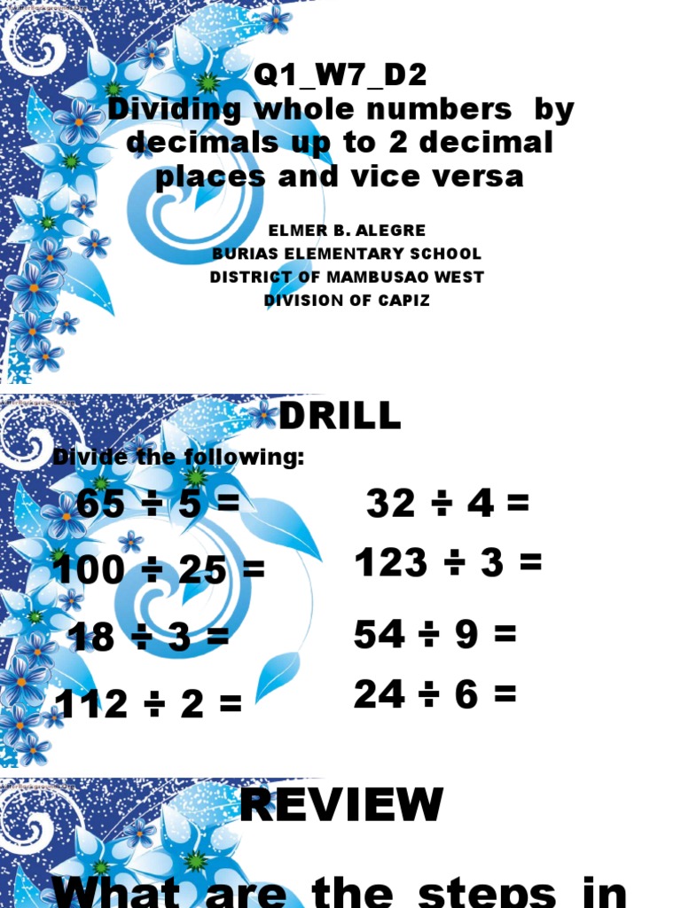 Q1 - W7 - MATH6 - D2 - Dividing Whole Numbers by Decimals Up To 2 ...