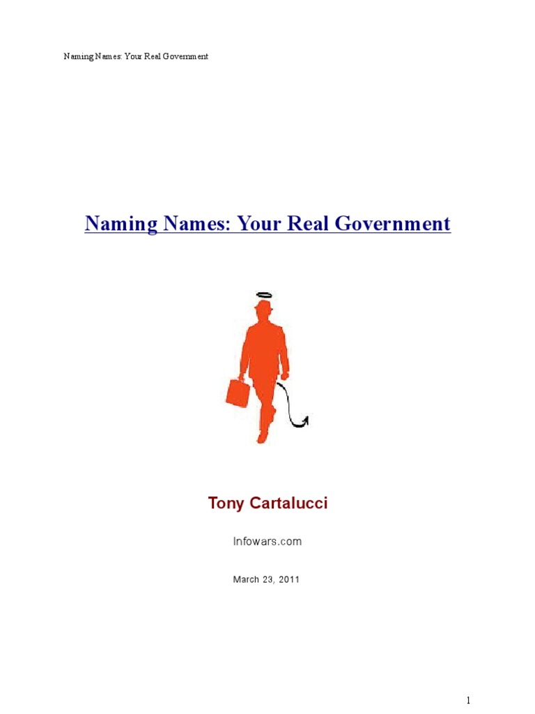 Naming Names - Your Real Government | PDF | The Daily Telegraph | Companies