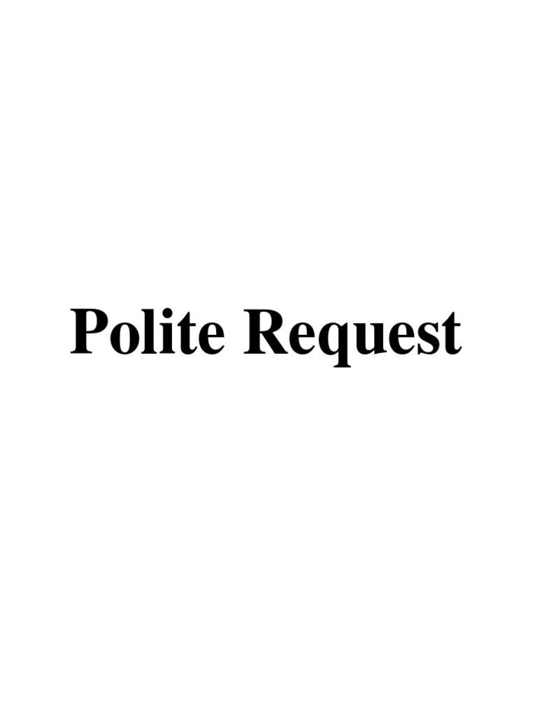 Second Material About Polite Requests | PDF | Linguistic Morphology ...