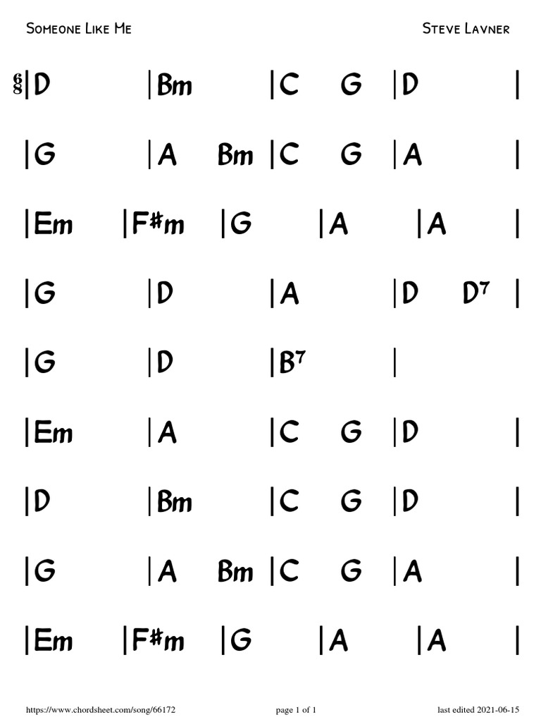 Someone Like Me Steve Lavner | PDF